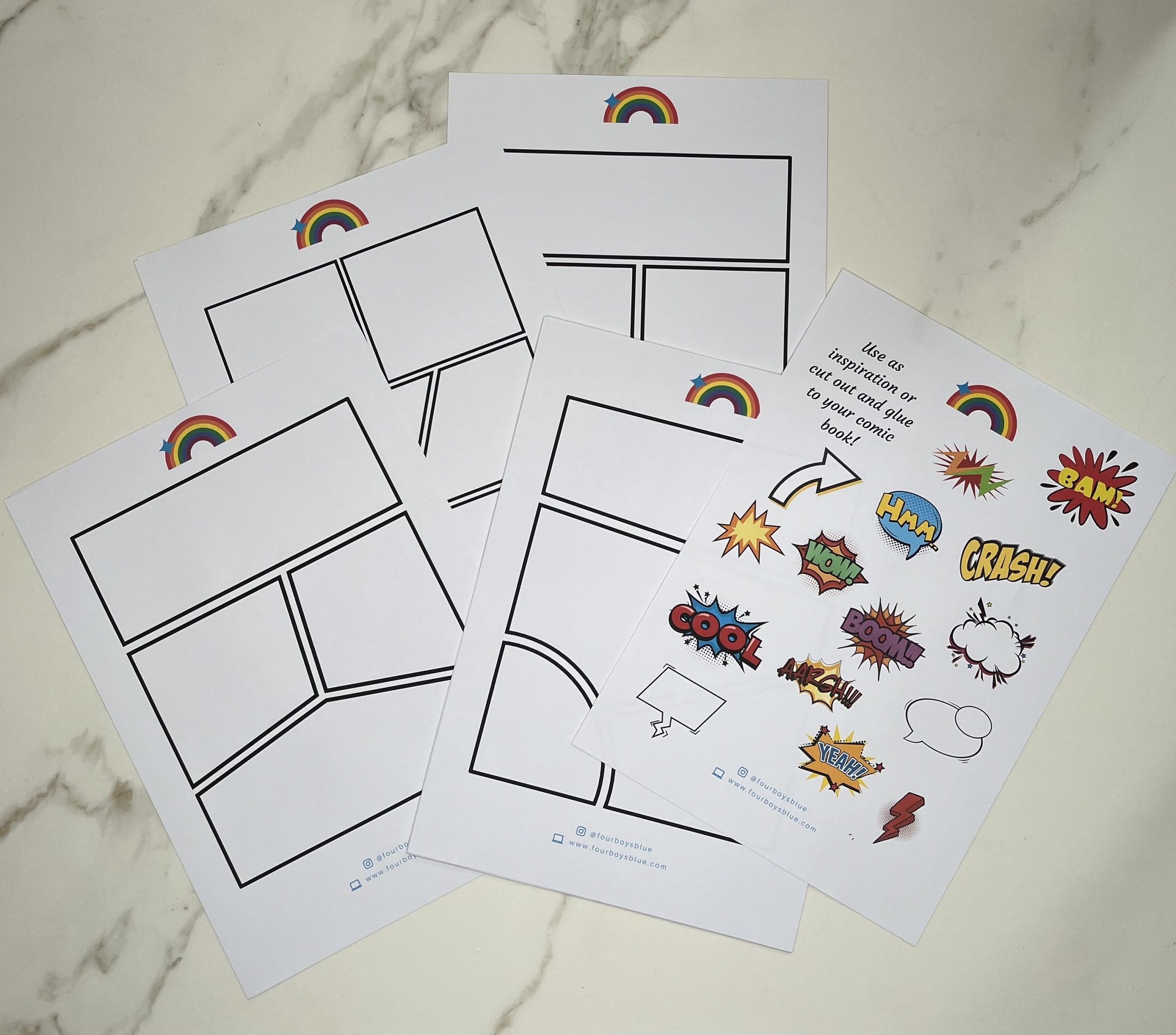 Make Your Own Comic Book Download Four Boys Blue make-your-own-comic-book-download-four-boys-blue